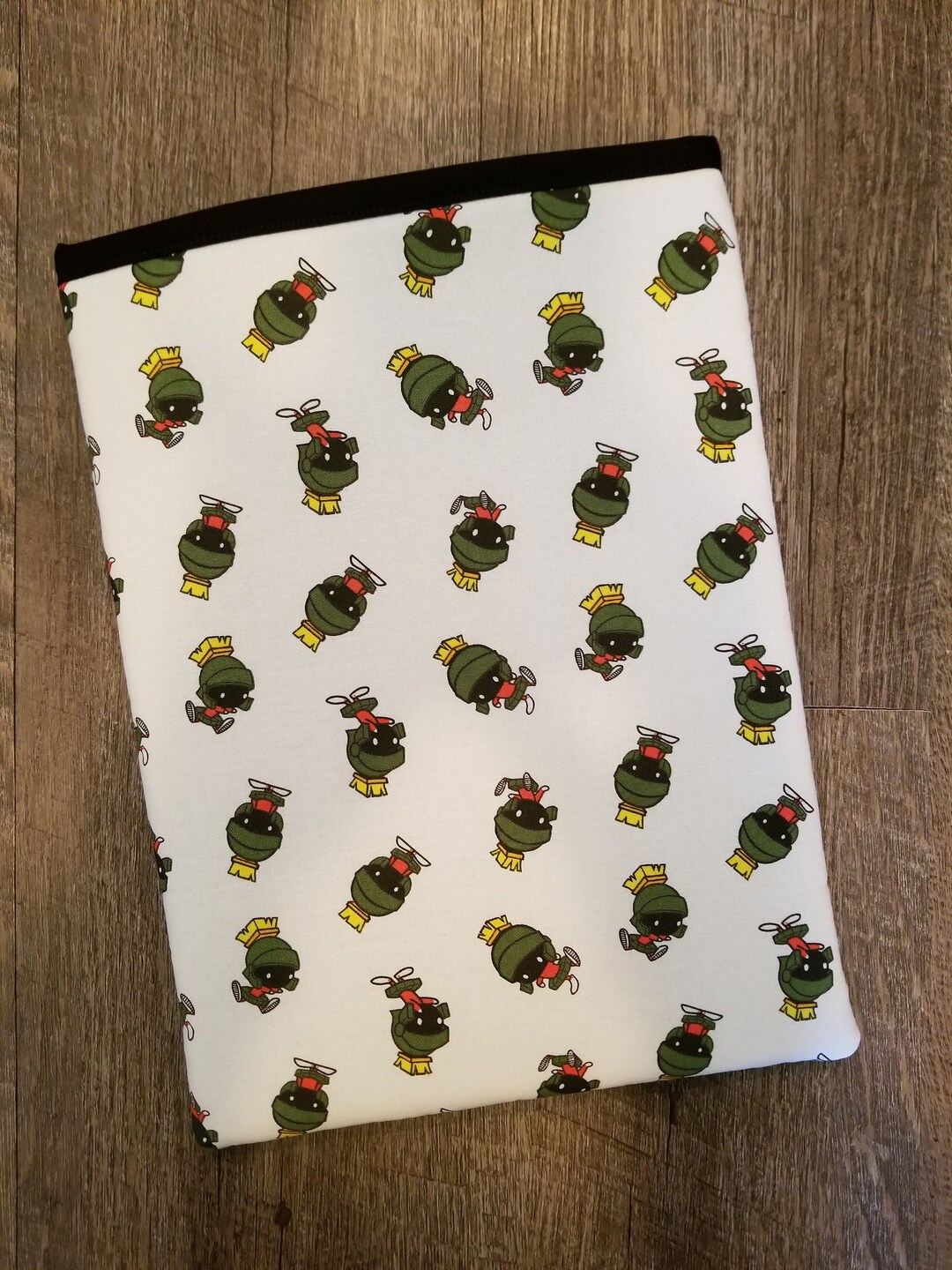 Book Sleeve Marvin the Martian White Background Black Insert Book Cover ...