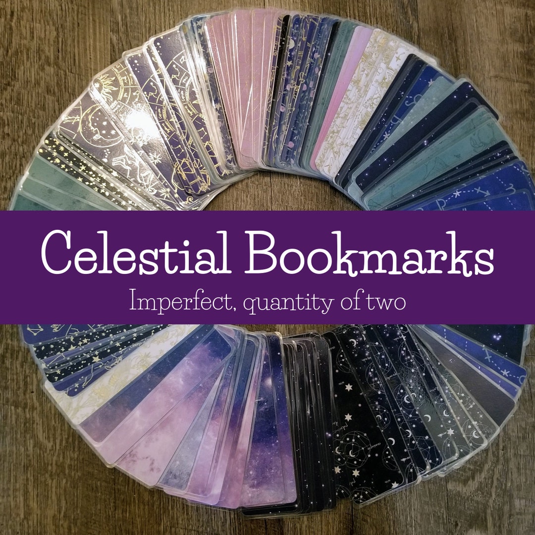 Celestial Bookmark, Lot of Two, Imperfect Bookmark, Mystery Bookmark ...