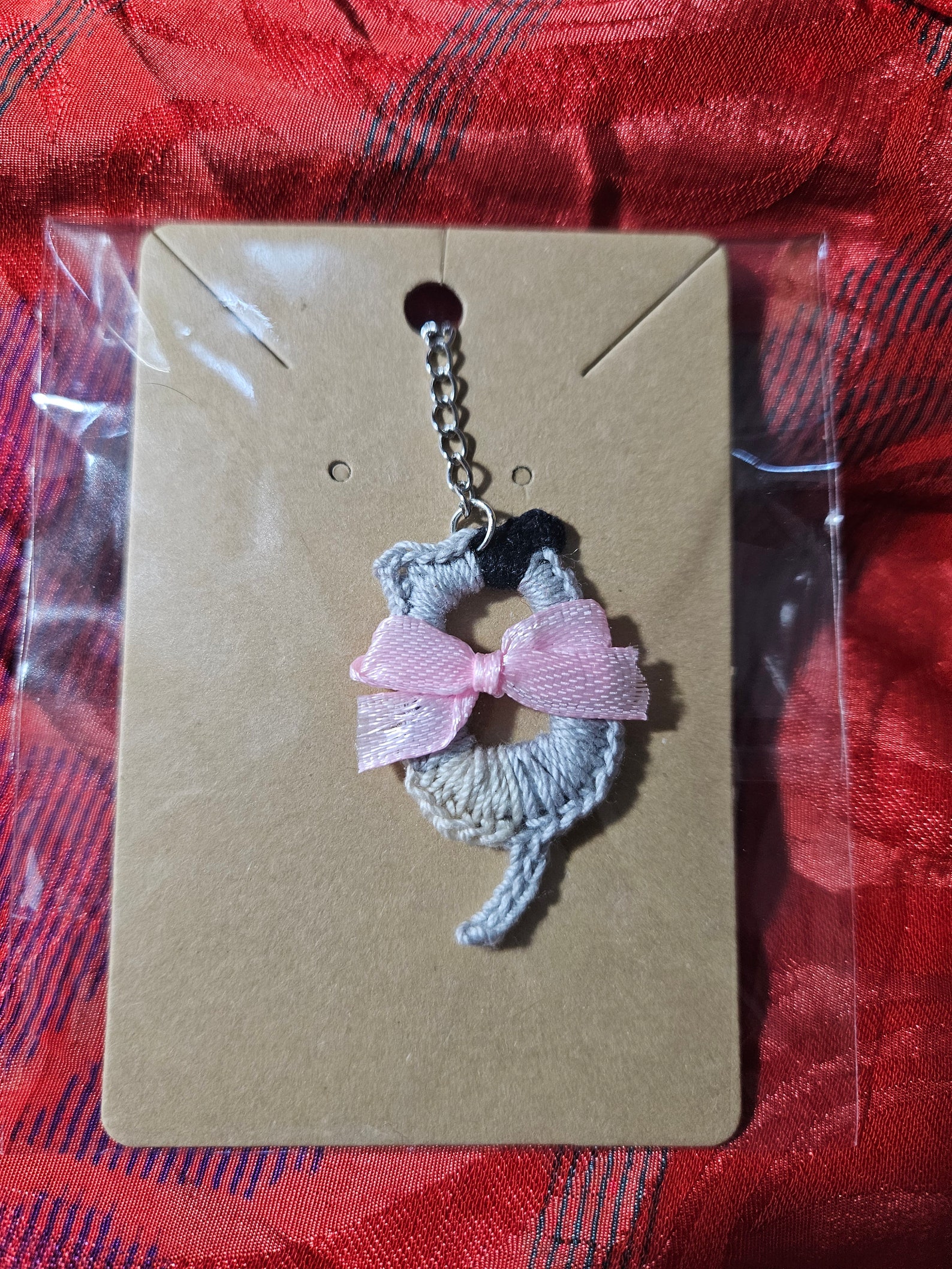 Kitty Kat Crochet Keychain/charm - Etsy