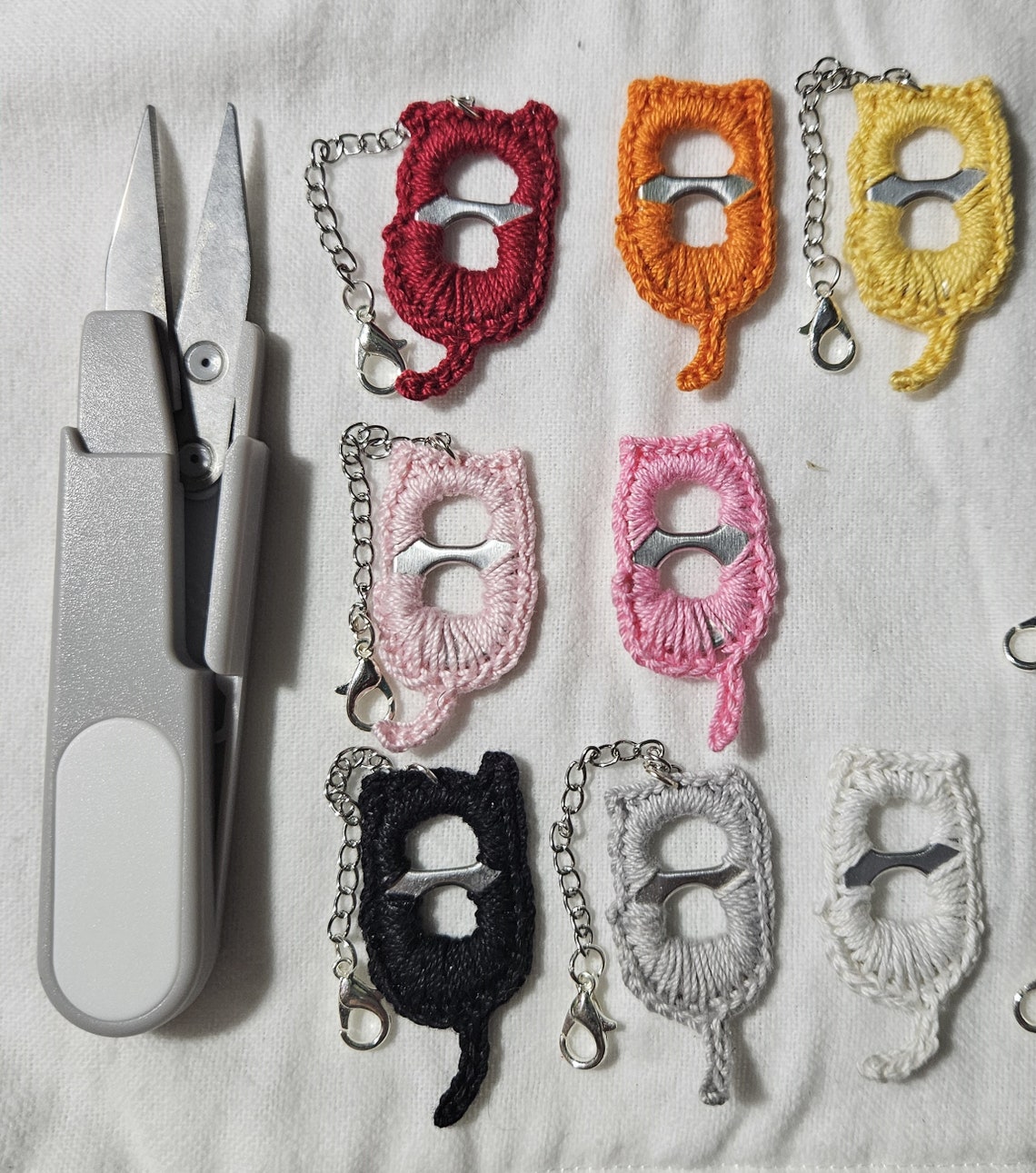 Kitty Kat Crochet Keychain/charm - Etsy