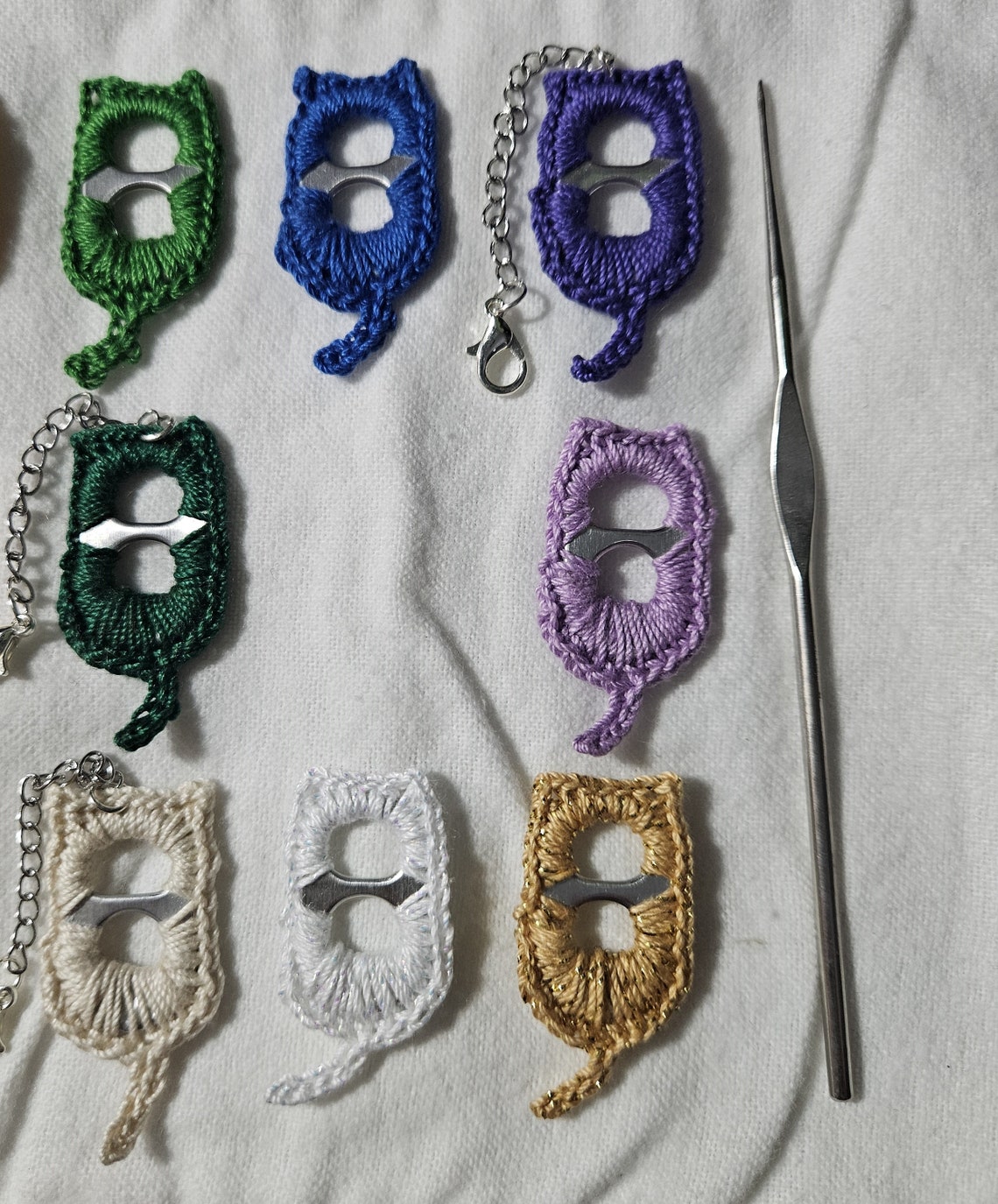 Kitty Kat Crochet Keychain/charm - Etsy