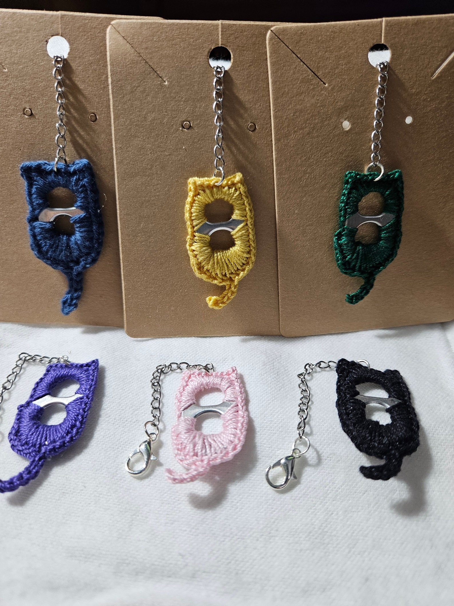 Kitty Kat Crochet Keychain/charm - Etsy