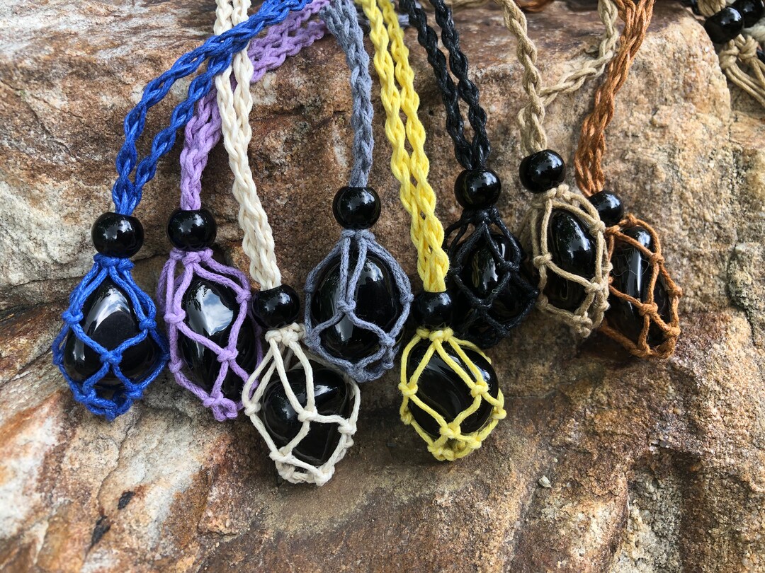 Grief Necklace, Apache Tear - Etsy