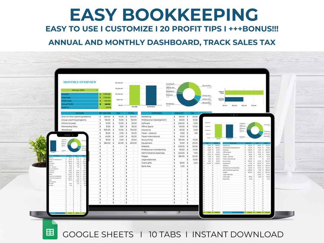 Small Business Bookkeeping, Small Business Budget, Business Accounting ...