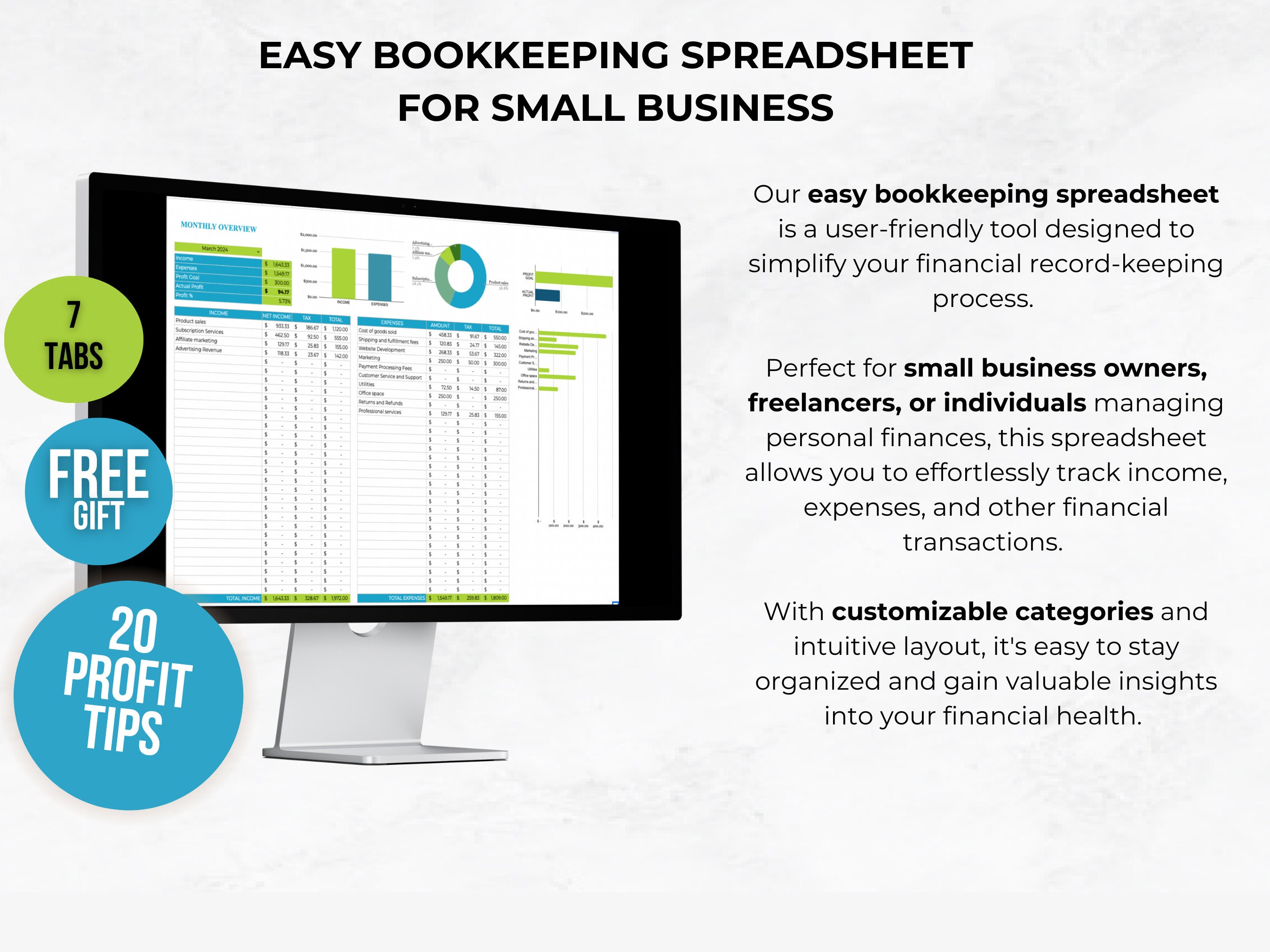 Small Business Bookkeeping, Small Business Budget, Business Accounting ...