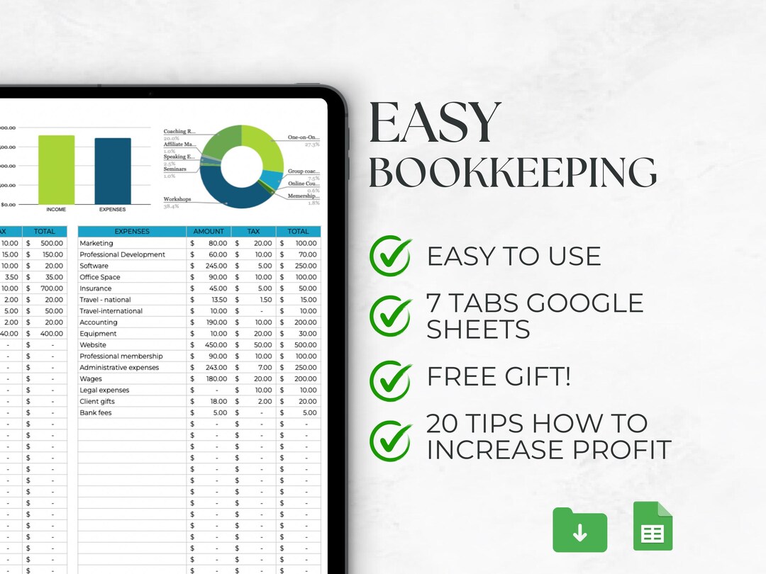 Small Business Bookkeeping, Small Business Budget, Business Accounting ...
