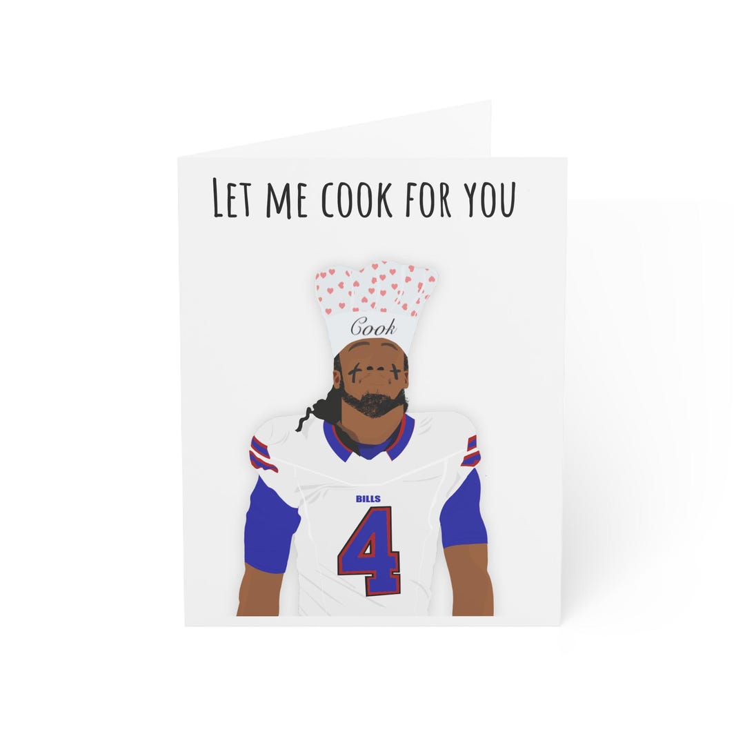 Greeting Cards, James Cook Buffalo Bills Valentine's Day Card - Etsy
