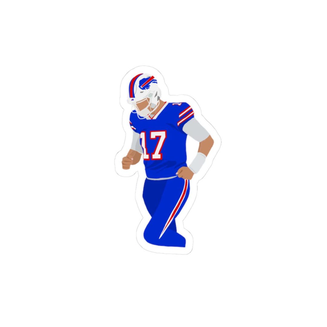 Josh Allen Buffalo Bills NFL Football Kiss-cut Stickers, Team Logo ...