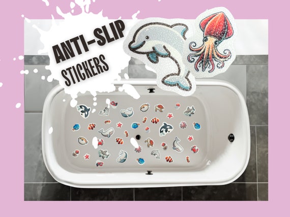 ANTI SLIP STICKERS 40 Pcs Small Montessori Sea Creatures Alternative to Bath Mat Fun Non Slip Safety Decal for Bathtub Shower Tiles Etc Etsy UK