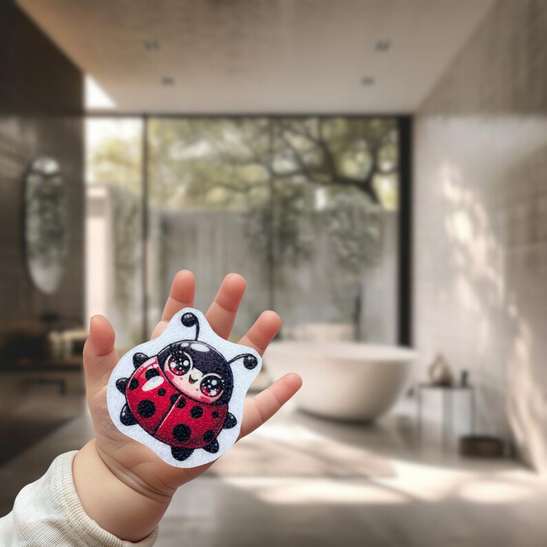 ANTI-SLIP STICKERS, 32 Pcs Cute Kawaii Ladybug Adhesives, Alternative ...