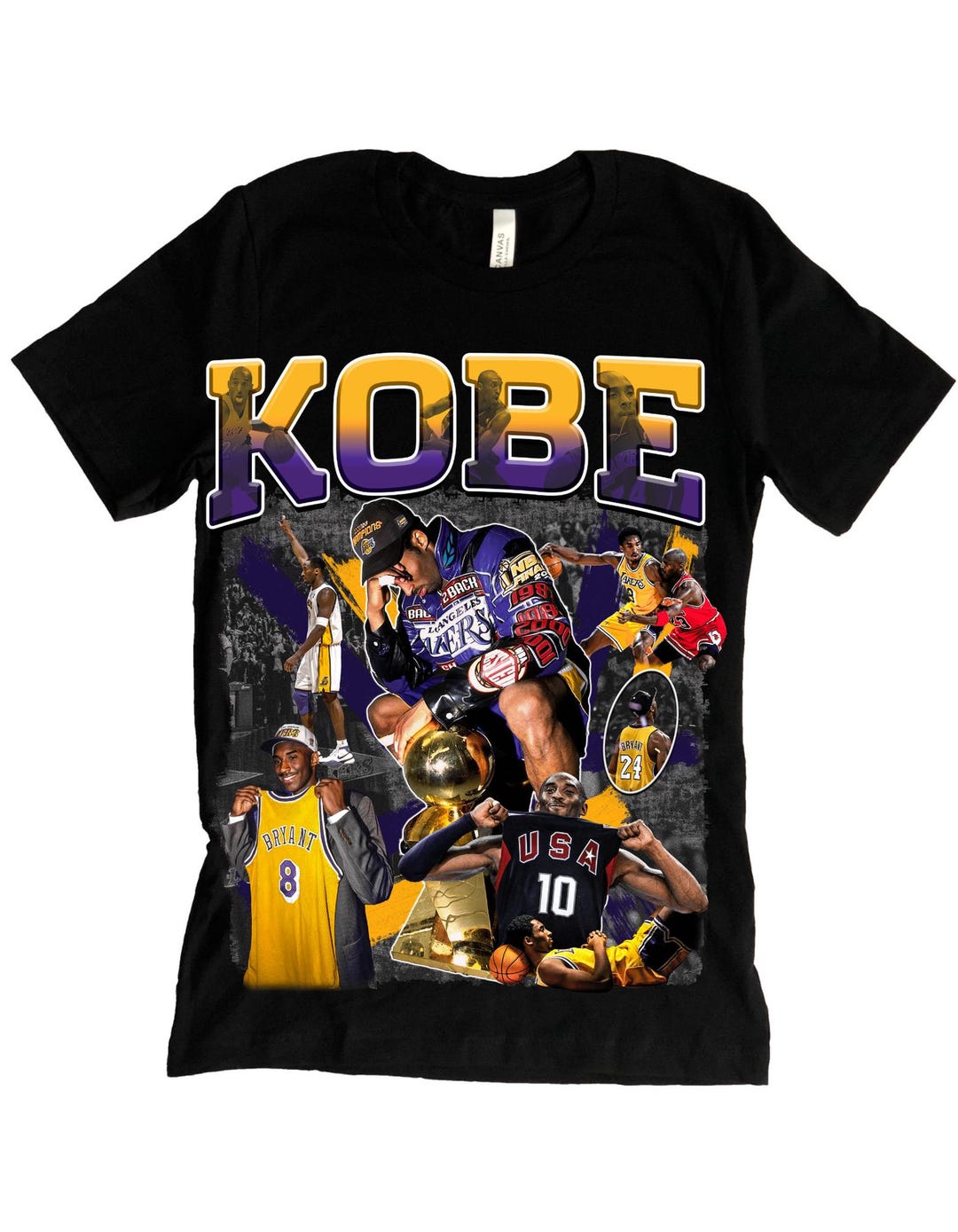 Kobe Bryant T-shirt, Kobe Bryant Unisex Graphic Tee, Kobe Bryant ...