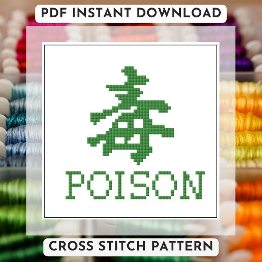 Sekiro Poison Pattern Cross Stitch PDF From Software Sekiro Cross ...