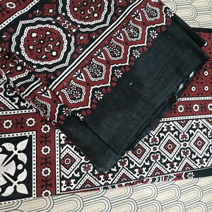 Vintage Ajrakh Print Scarf: Sindhi Culture Shawl - Etsy