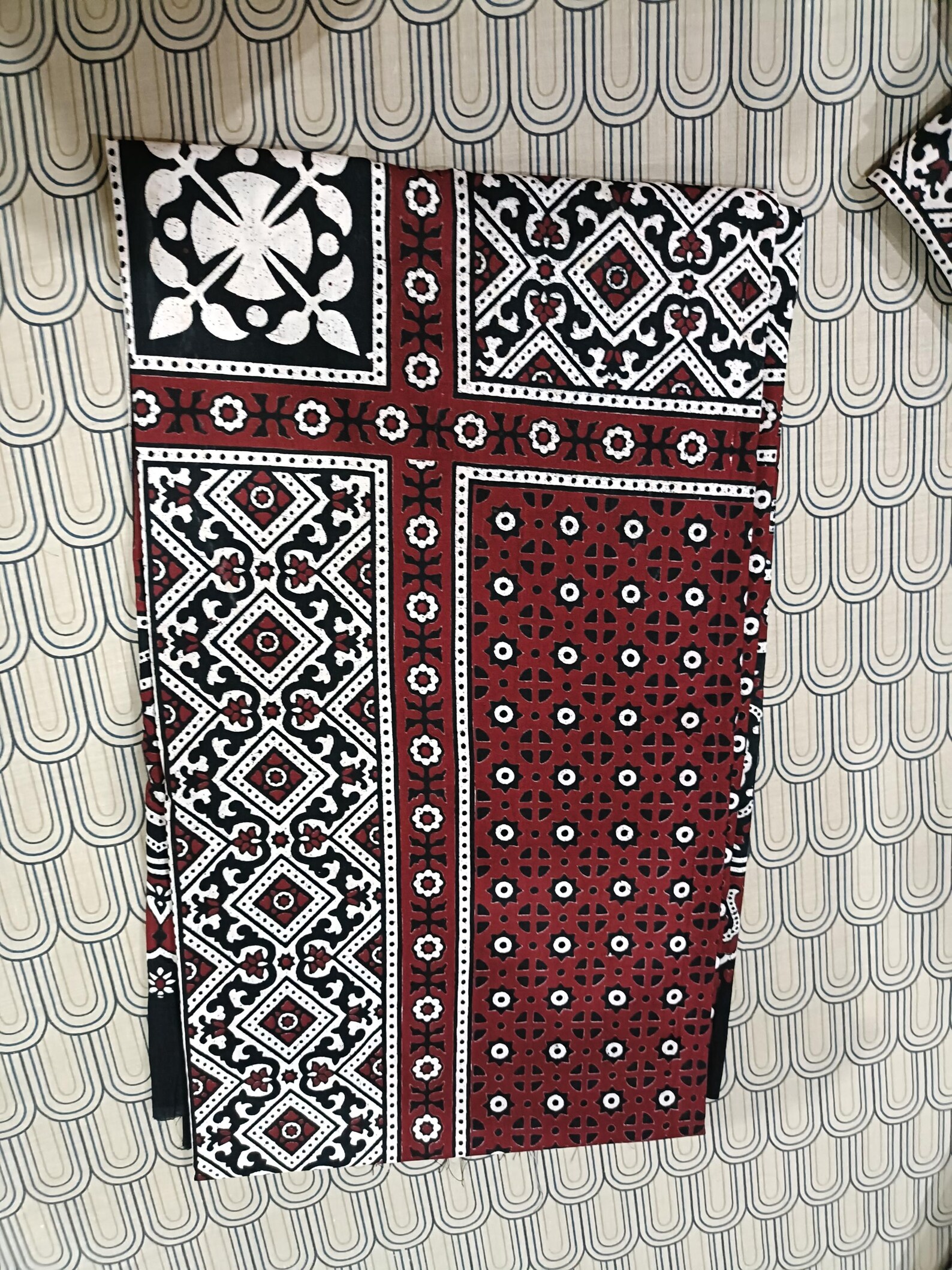Vintage Ajrakh Print Scarf: Sindhi Culture Shawl - Etsy