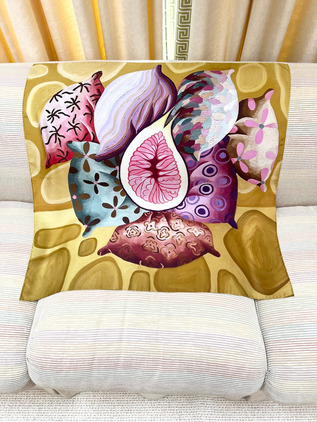 Silk Scarf Based on Original Painting by Julie Mauskop - Etsy