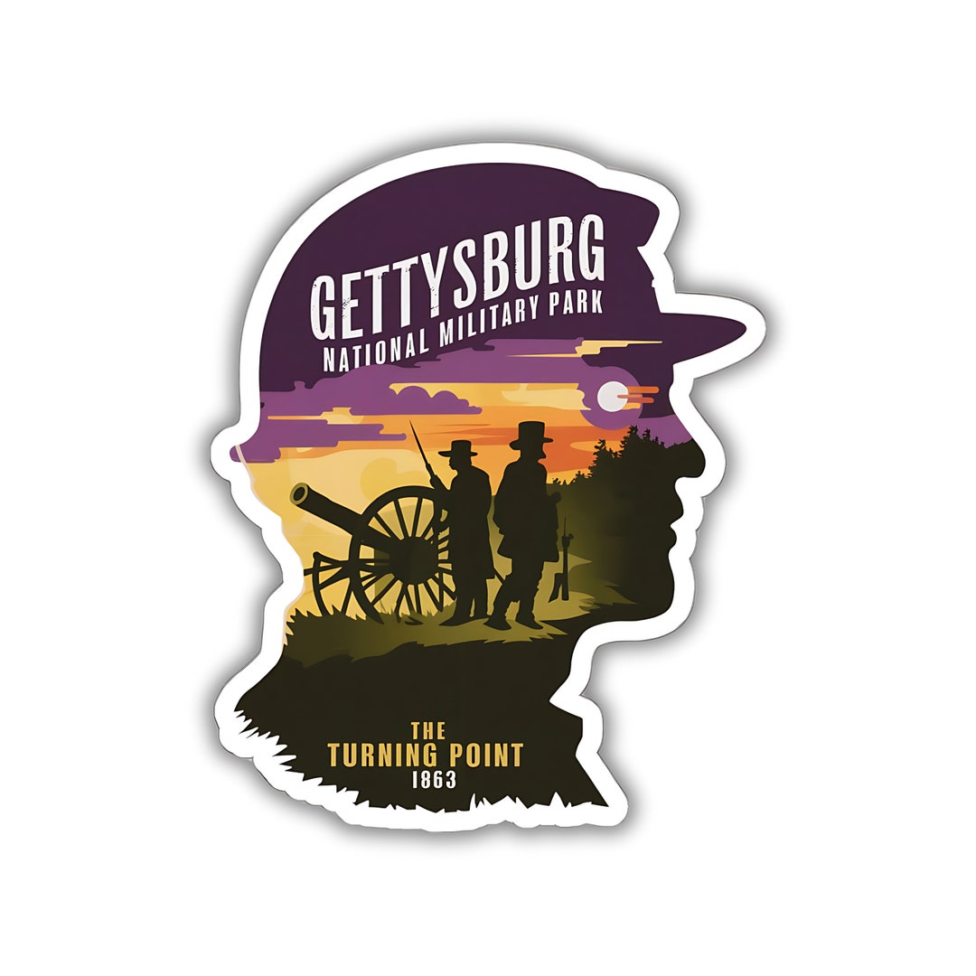 Sticker, Gettysburg National Military Park, the Turning Point 1863 ...