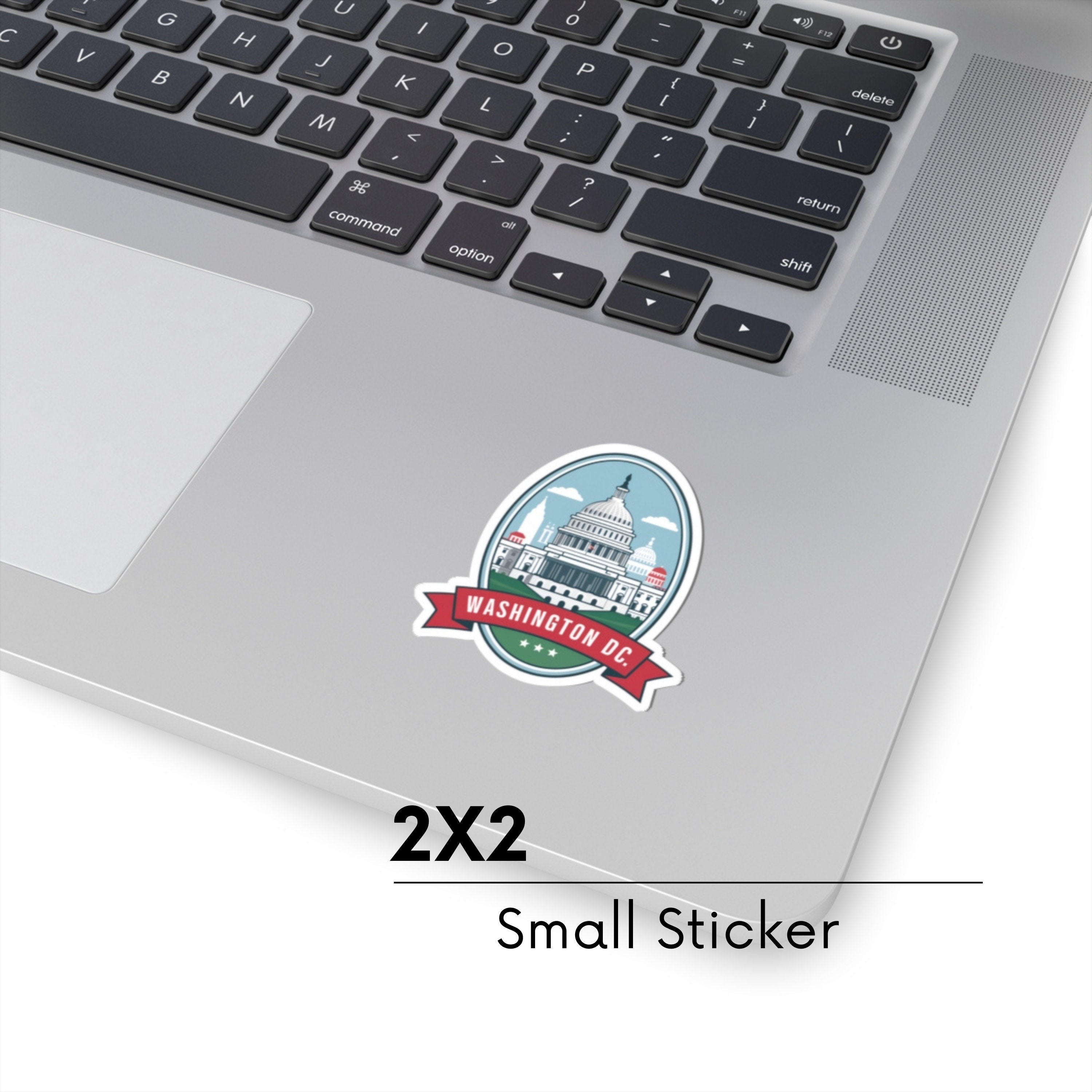 Sticker, Washington D.C. Capitol Building, Elegant Oval Decal Featuring ...