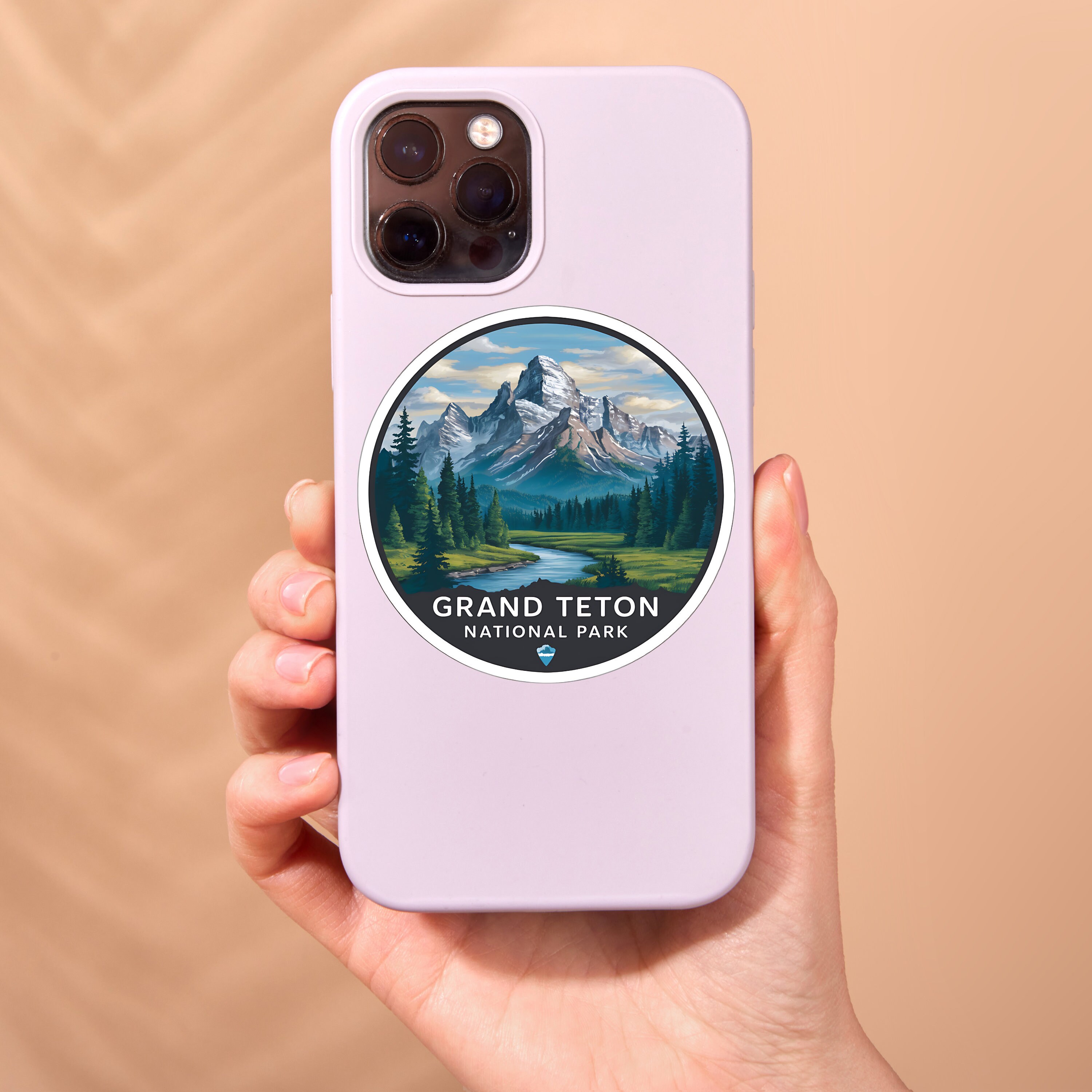 Sticker, Grand Teton National Park, Stunning Mountain and River Scene ...