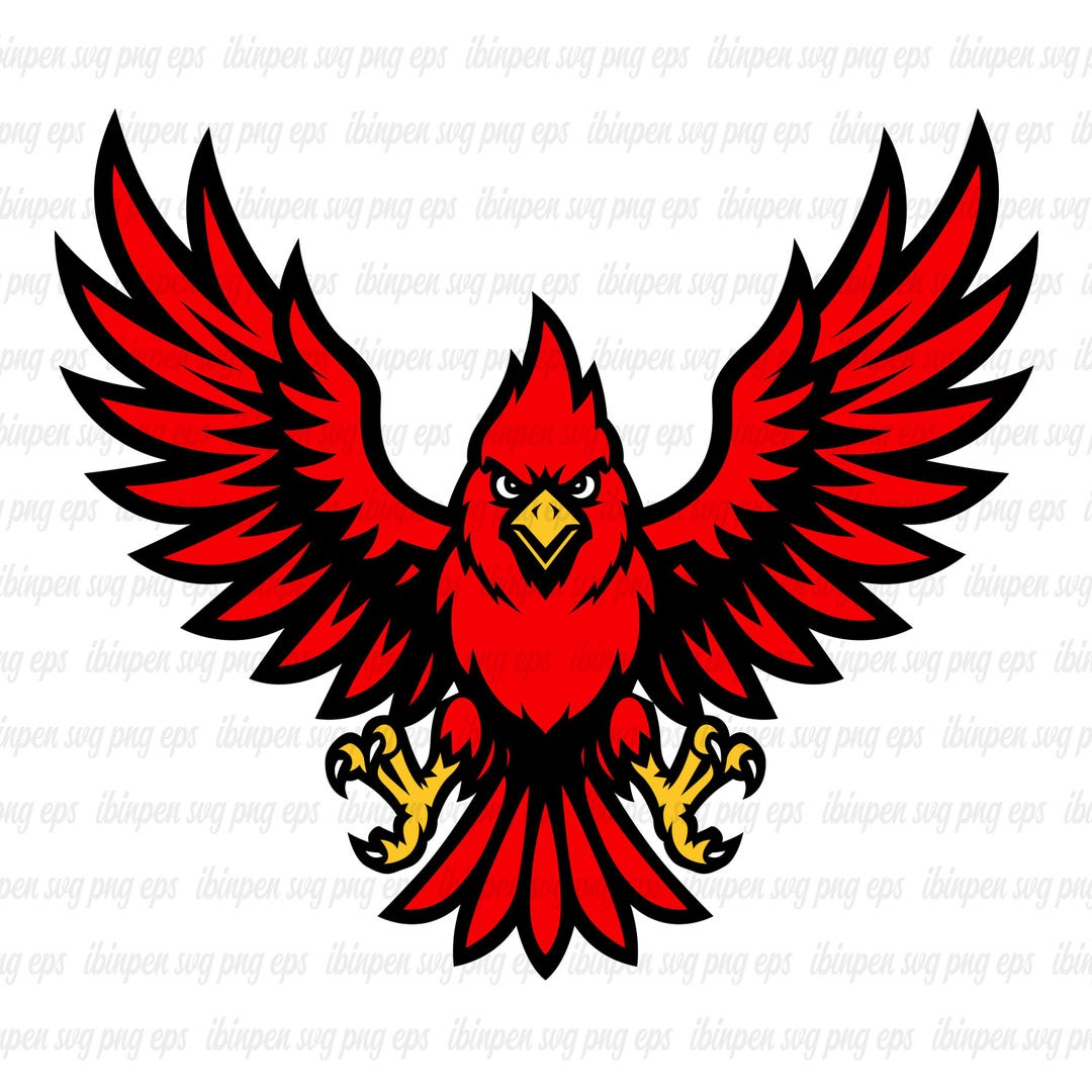 Flying Cardinals SVG, Cardinals Cricut, Cutfile, Cardinals Vector ...