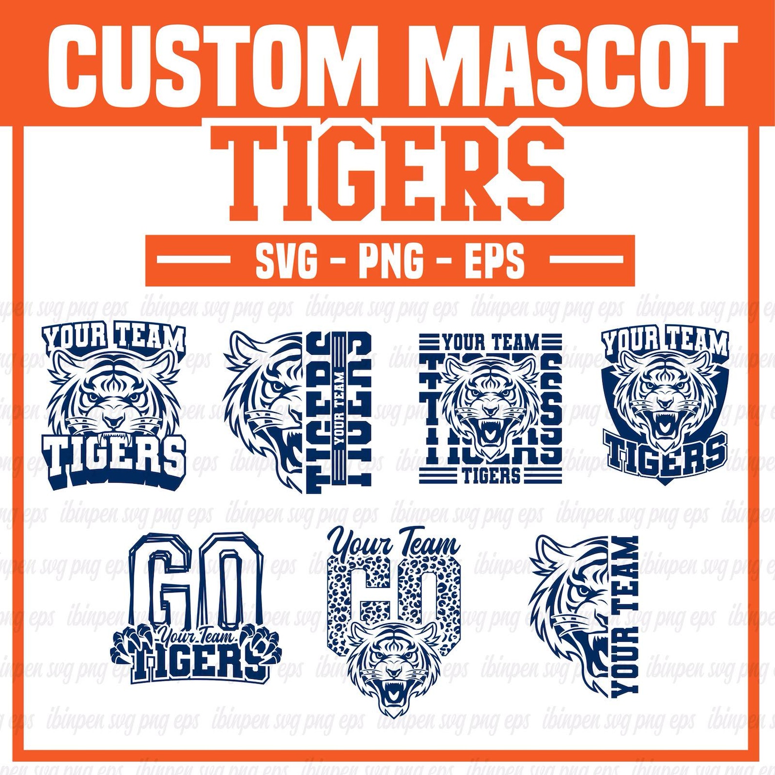 Tigers SVG, Custom Mascot Tigers Design, Custom Tigers SVG, Tigers ...