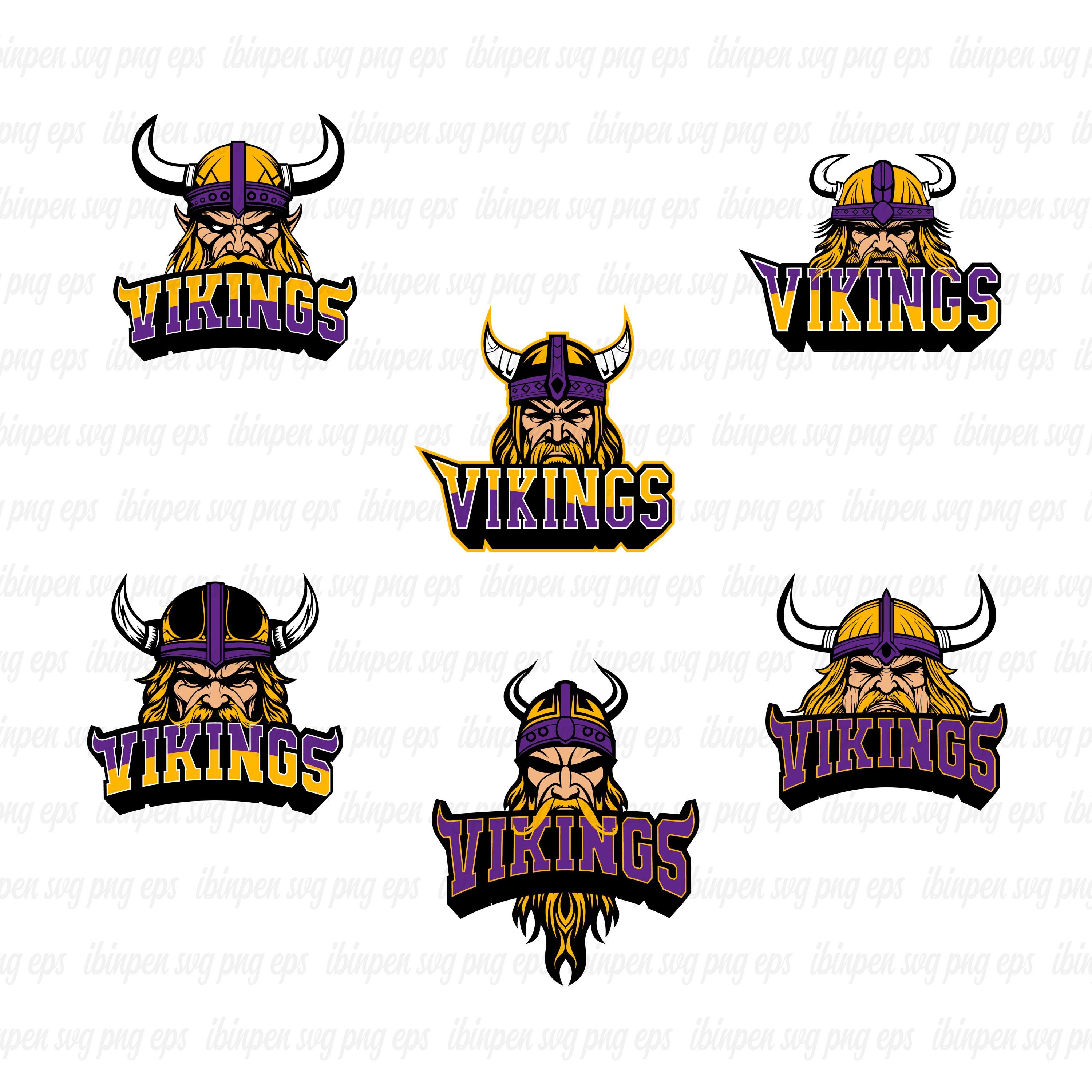 Vikings SVG Cricut, Vikings Bundle Svg for Cutfile, Vikings Colored SVG, School Mascot, Vikings ...