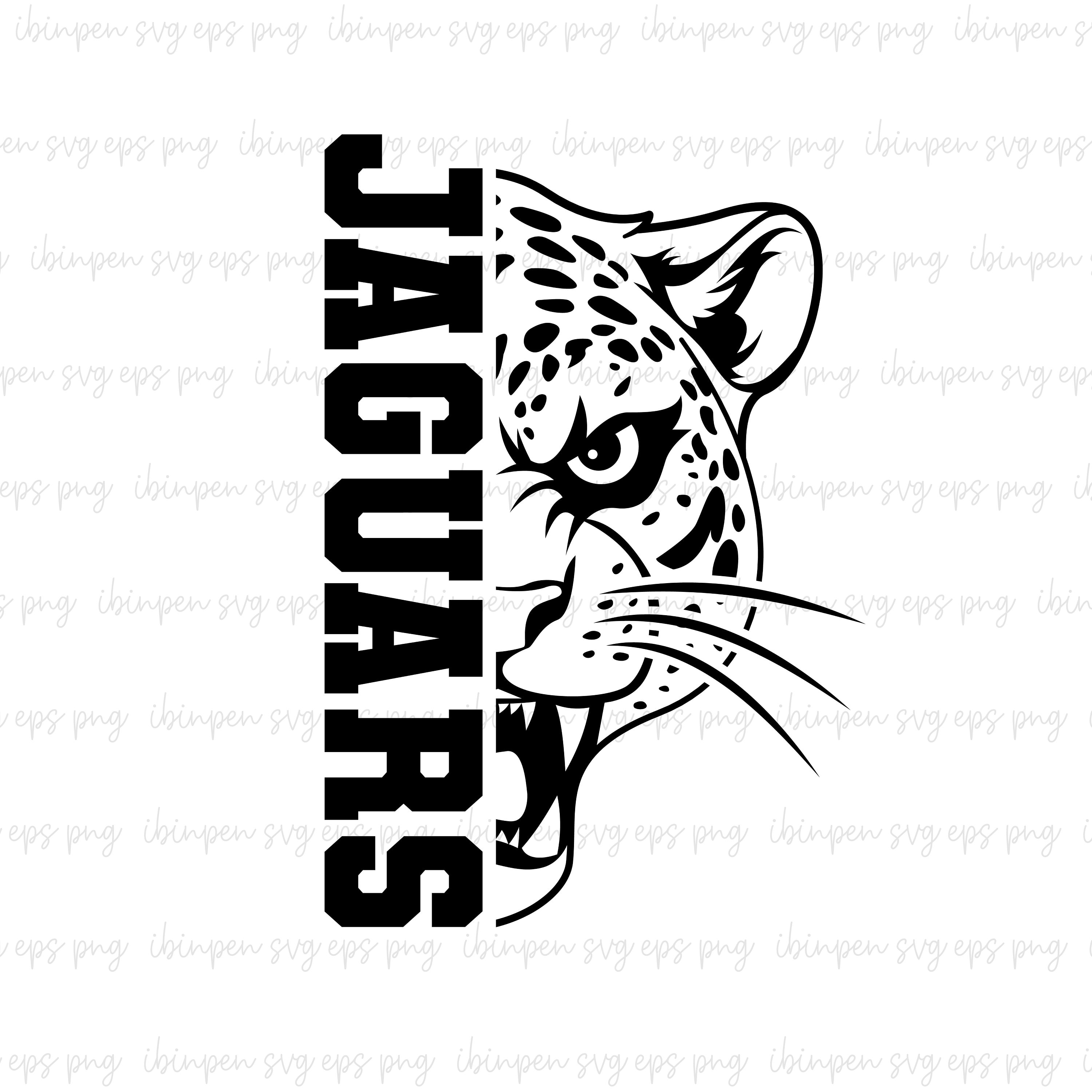 Jaguars Head Silhouette SVG, Jaguars SVG Cricut, Jaguars Svg for Cutfile, , Jaguars Svg File for ...