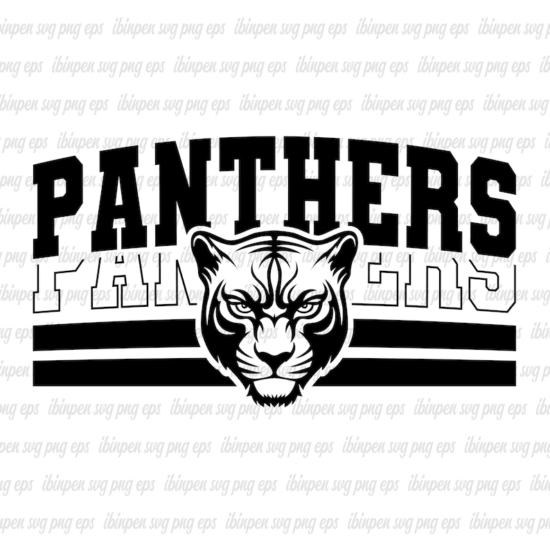 Panthers SVG, Panthers Strips, Panthers School Mascot, Panthers Cricut ...