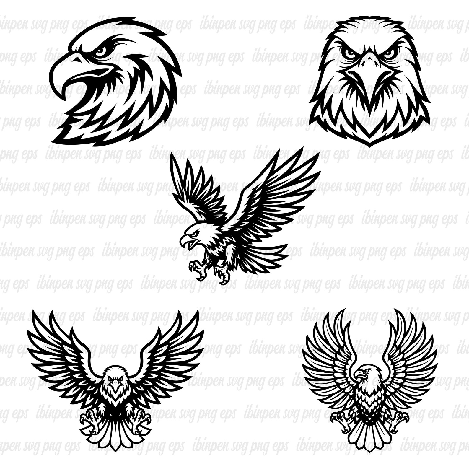 25 Eagles SVG Bundle, Eagles SVG PNG, Eagles Svg Cutfile Cricut, Eagles ...
