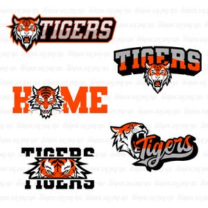 Tigers SVG Cricut, Tigers Bundle Svg for Cutfile, Tigers Head Colored ...