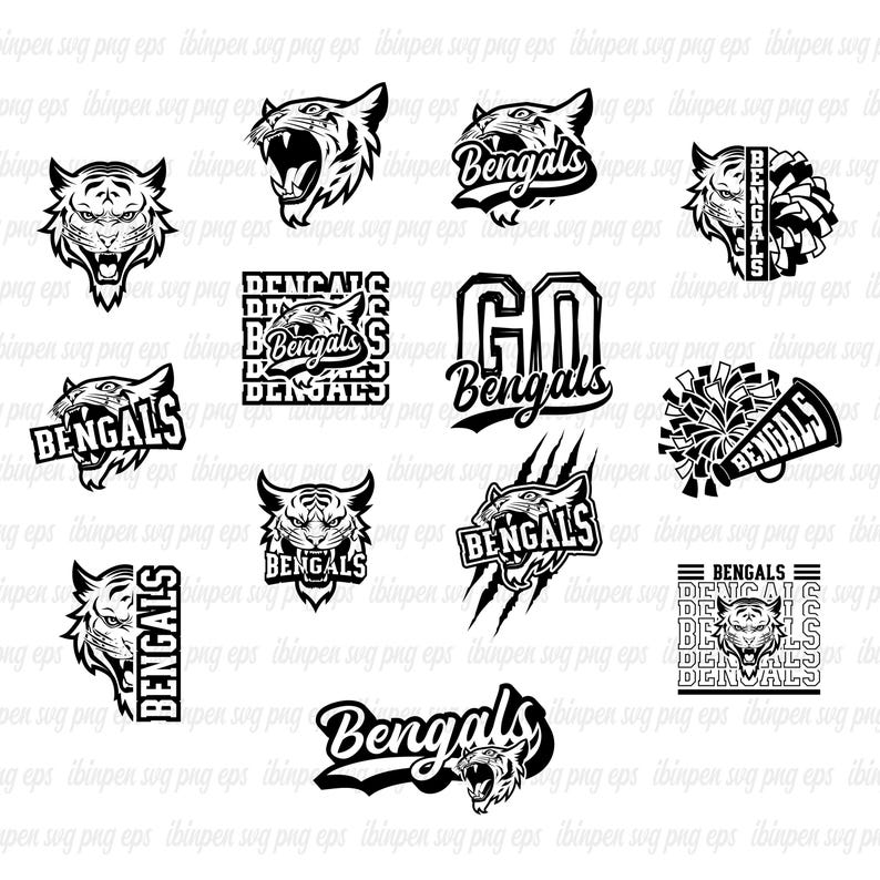 Bengals SVG, Bengals SVG Bundle, Bengals Cutfile, Bengals Cricut File ...