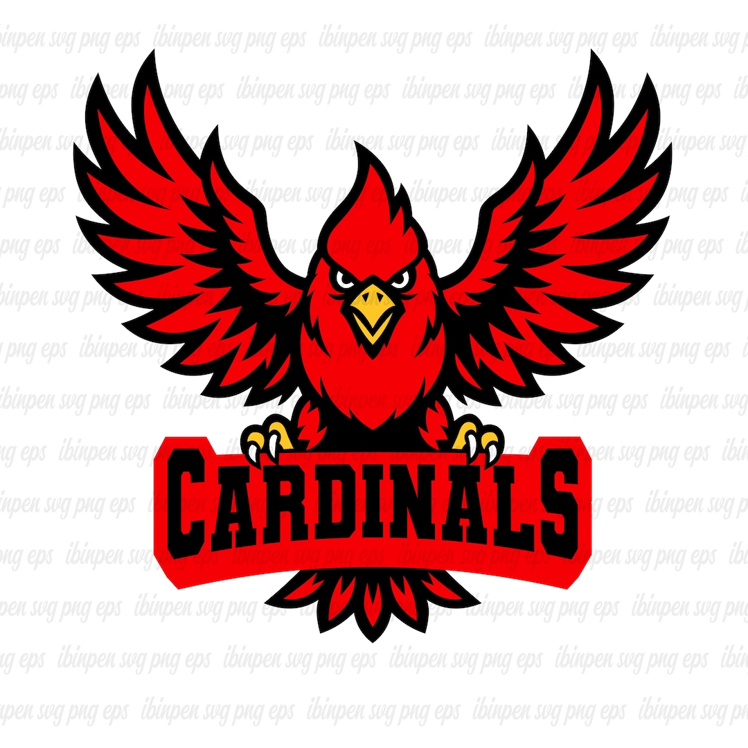 Flying Cardinals SVG PNG, Cardinals Vector, Cardinals Logo, T-shirt ...