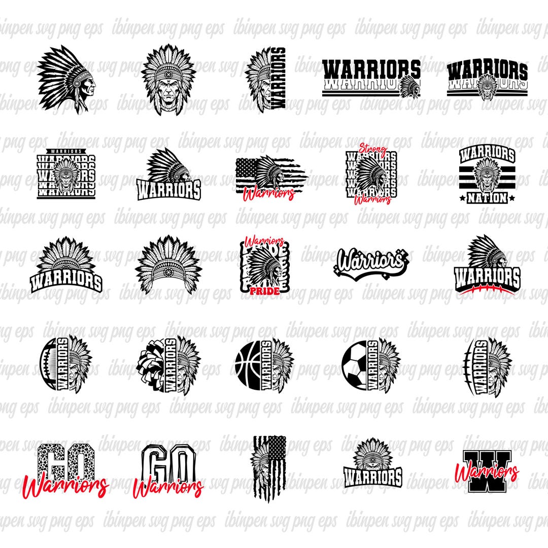 Warriors SVG, 25 Warriors SVG Bundle, Warriors Svg Cricut and Cutfile ...
