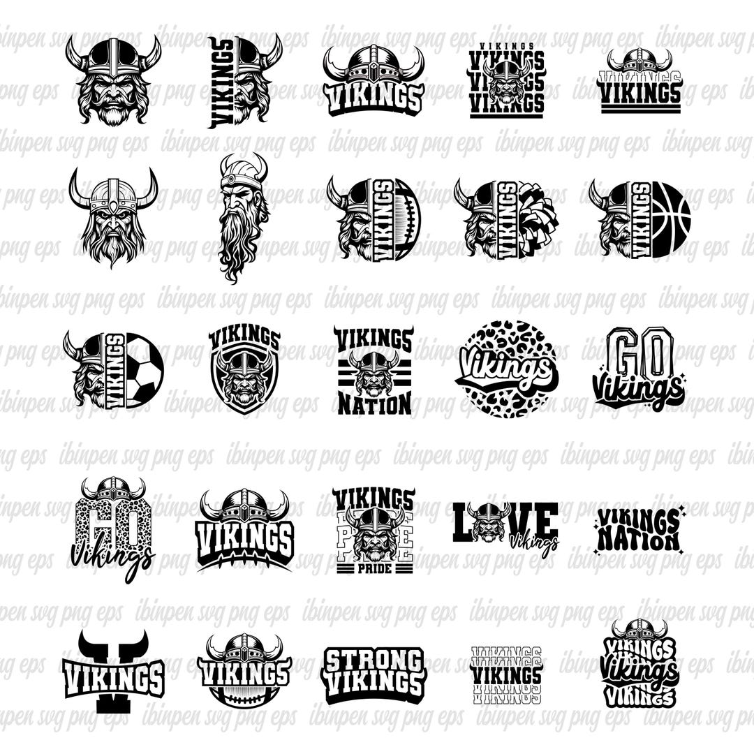 Vikings SVG, 25 Vikings SVG Bundle, Vikings Svg Cricut, Cutfile ...
