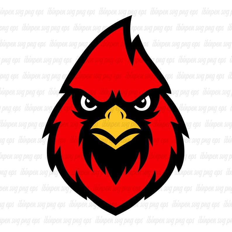 Cardinals SVG PNG, Cardinals Vector Color, Cardinals School Mascot ...