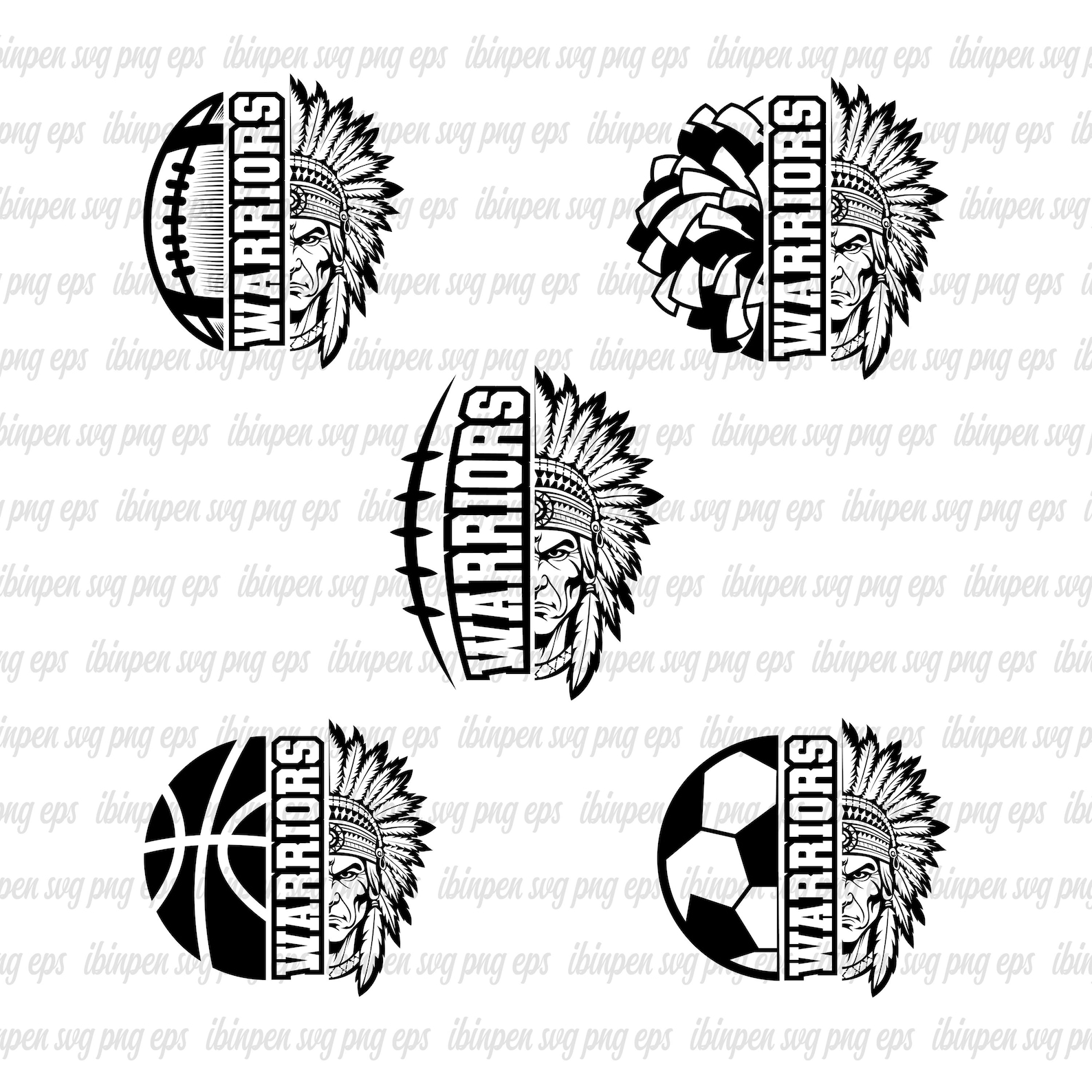 Warriors SVG, 25 Warriors SVG Bundle, Warriors Svg Cricut and Cutfile ...