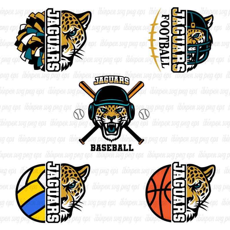 25 Jaguars SVG PNG Bundle, Jaguars Cutfile Cricut, Jaguars Vector ...
