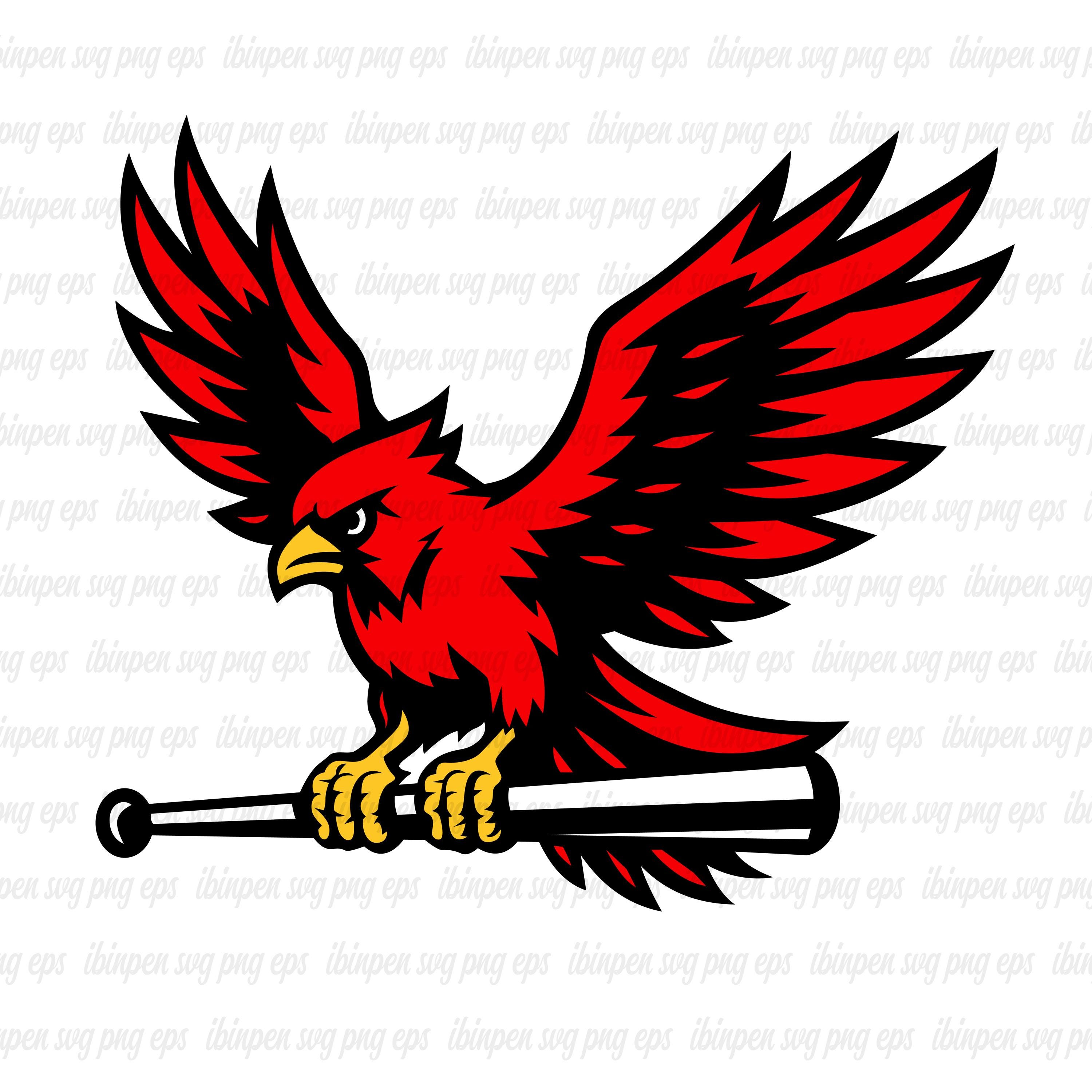 Flying Cardinals Baseball SVG PNG, Cardinals Vector, Cardinals Logo, T ...