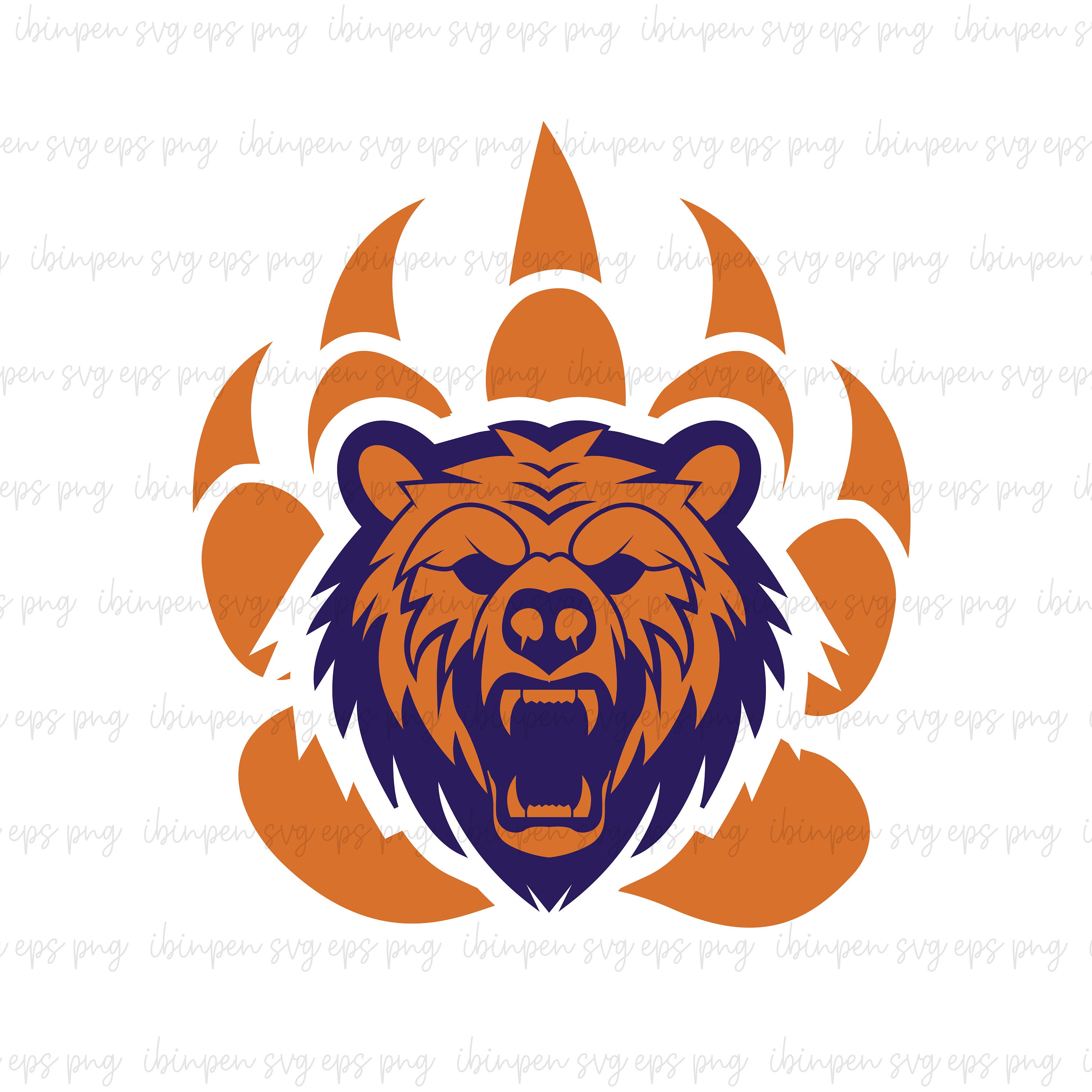 Bears SVG, Bears Svg for Cutfile, Cricut Svg of Bears Claw, Bears Head ...