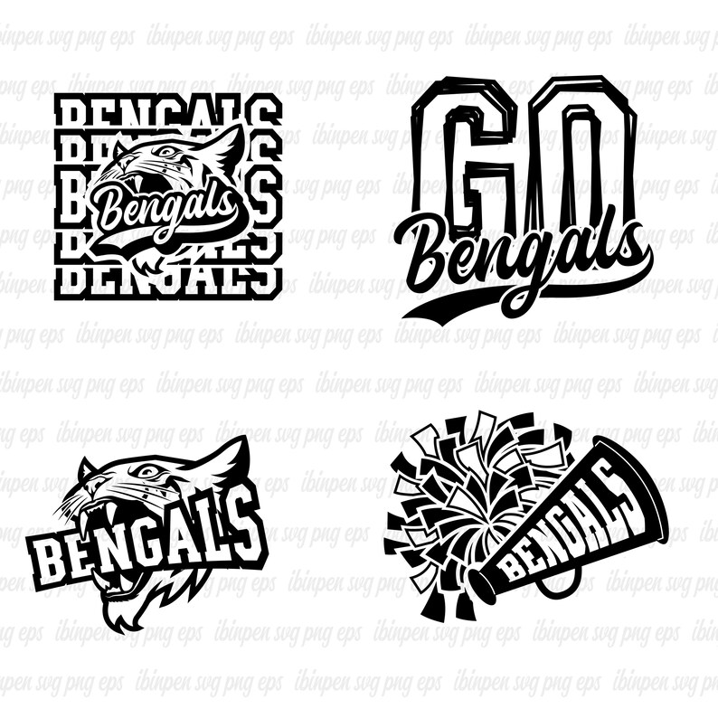 Bengals SVG, Bengals SVG Bundle, Bengals Cutfile, Bengals Cricut File ...