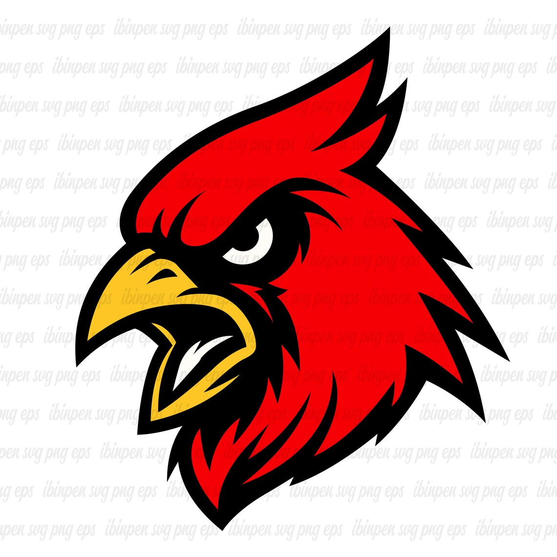 Cardinals SVG PNG, Cardinals Vector Color, Cardinals School Mascot ...