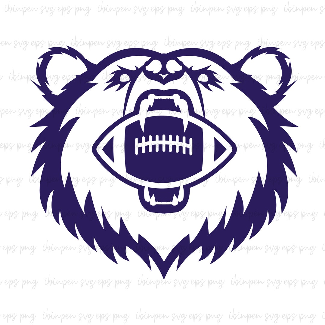 Bears SVG for Cutfile, Cricut, Bears With Football, Rugby Ball, Gifts ...