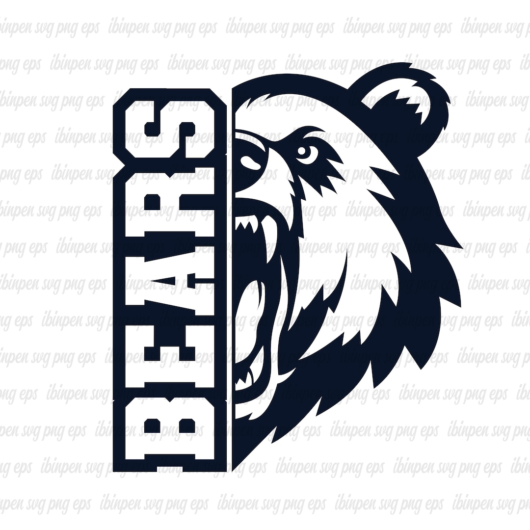 Bears SVG, Bears SVG Cricut, Bears Cutfile, Bears School Mascot, Bears ...