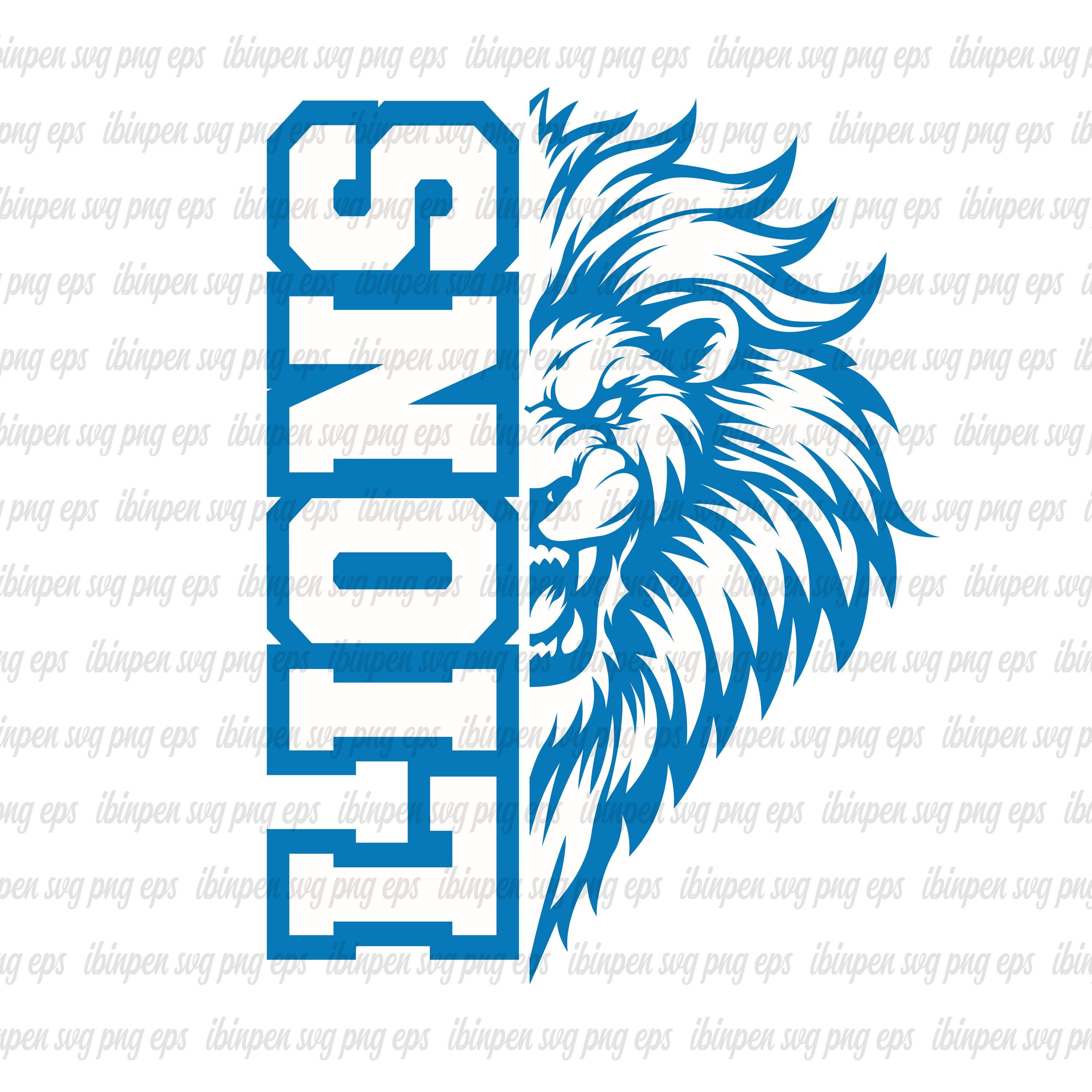 Two Lions Facing Each Other Logo