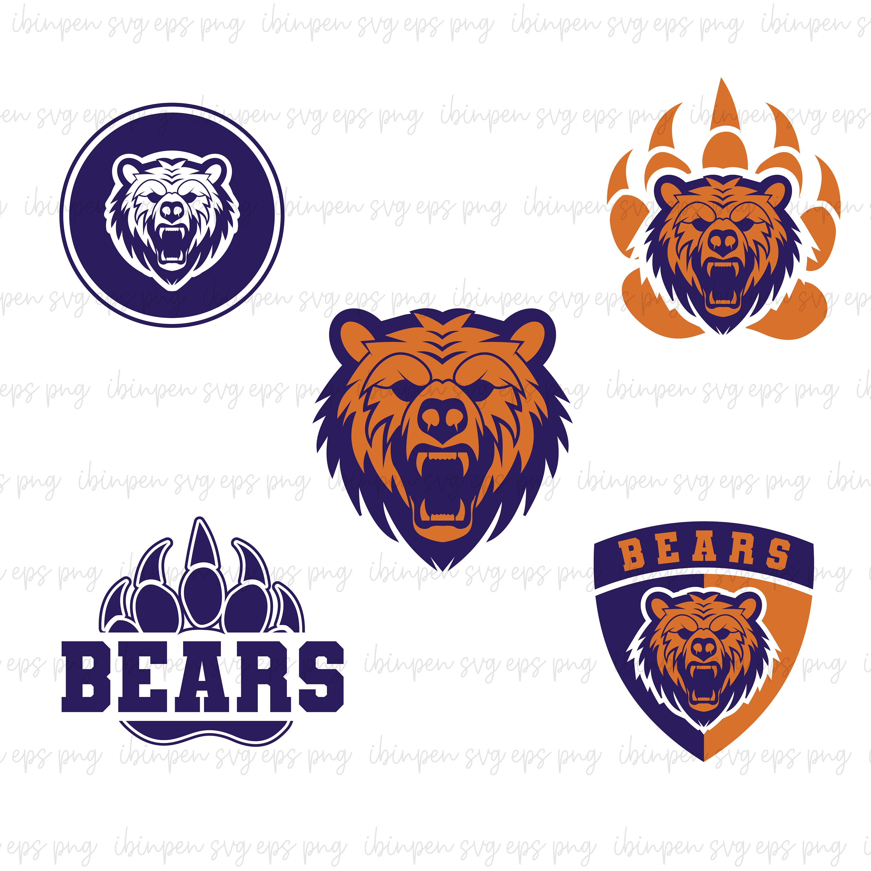 Bears SVG Bundle, 15 Bears Svg Bundle, Bears Head Svg, Mom, Boy Bears ...