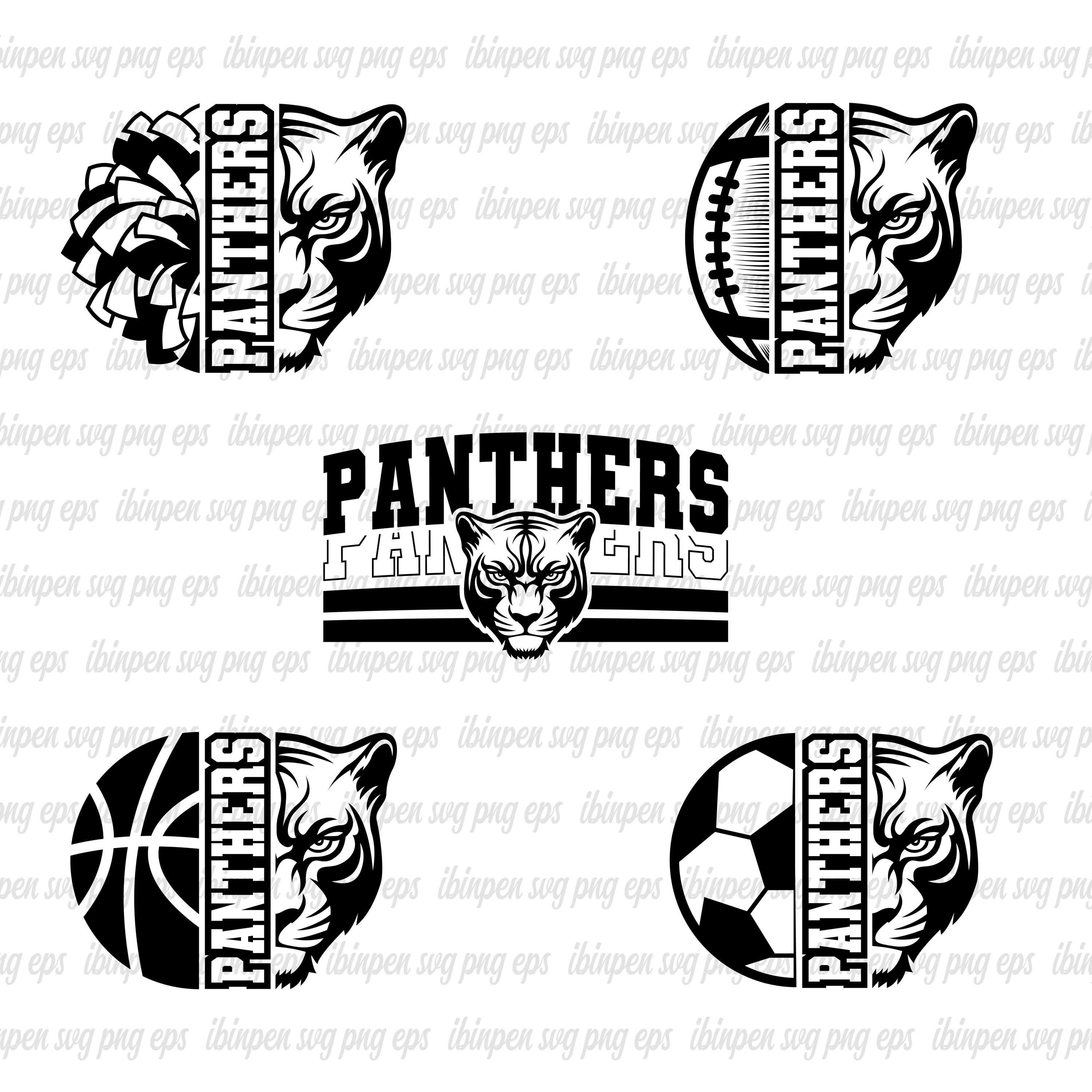Panthers SVG, 25 Panthers SVG Bundle, Panthers Cricut and Cutfile ...