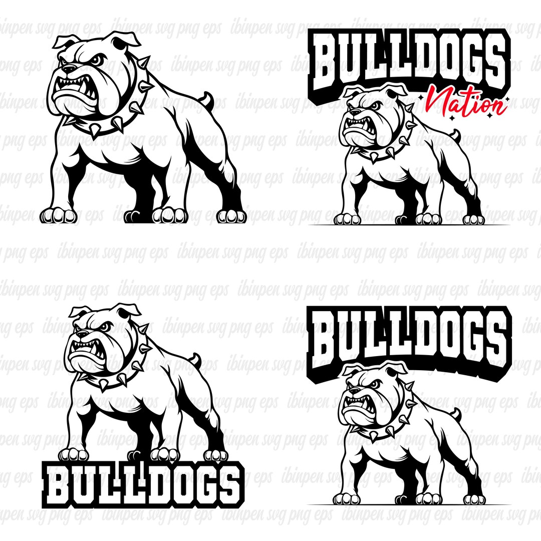 Bulldogs SVG Bundle, Bulldogs PNG, Bulldogs Mascot, Bulldogs Svg Cricut ...