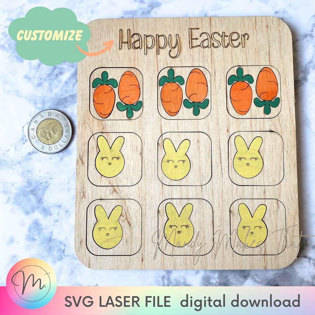 Bundle - Easter Tokens SVG, Easter Laser File, Easter Cut File, Easter ...