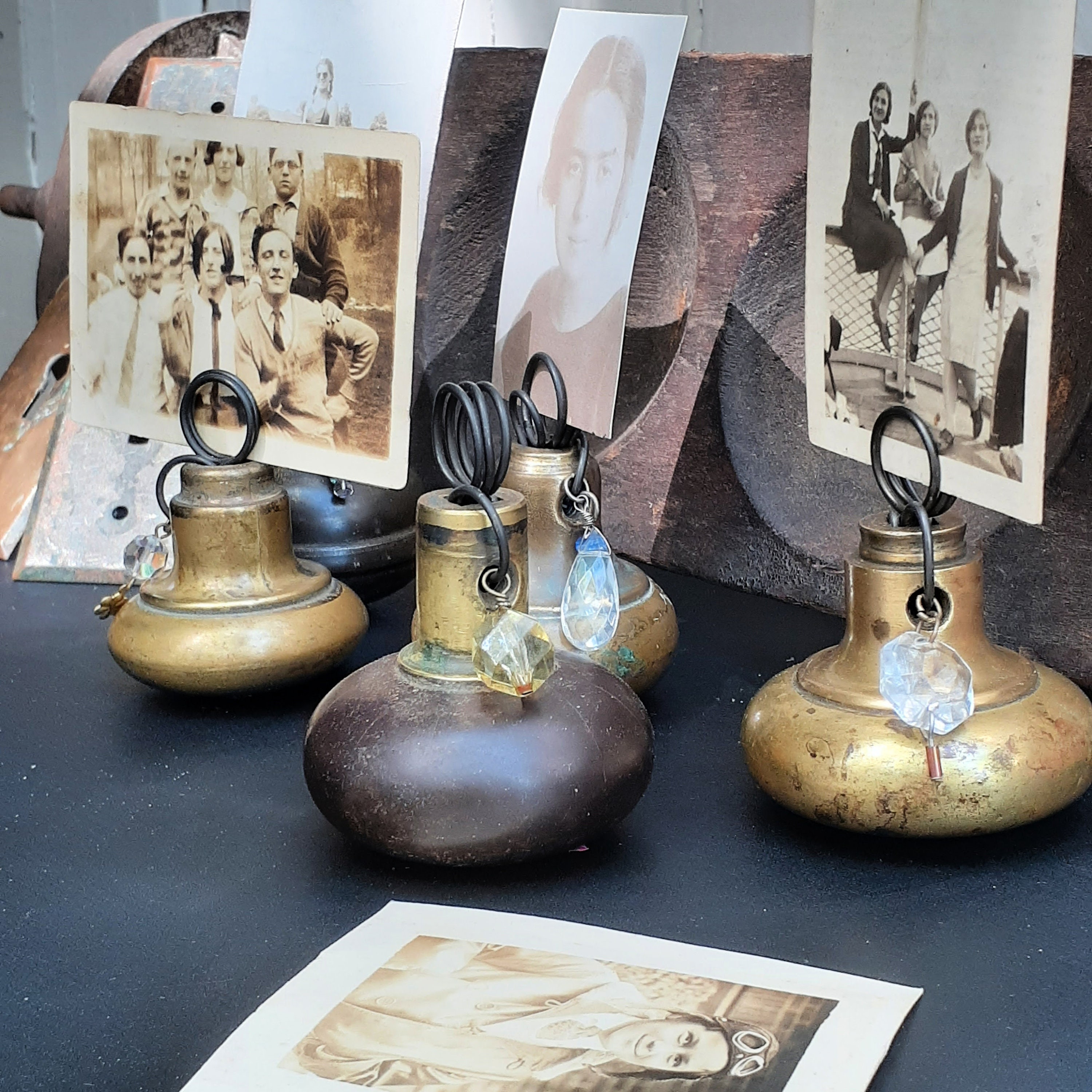 Photo Memento Sign Display Stand Antique Door Knob Place - Etsy