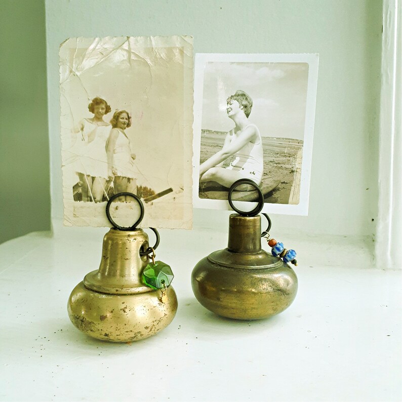 Photo Memento Sign Display Stand Antique Doorknob Photo - Etsy