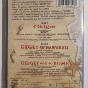 The Complete Gidget Collection DVD NEW & SEALED Vintage 1960's Sandra Dee Cliff Robertson James ...